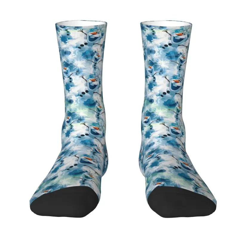 Custom-Frozen-Olaf-Elsa-Manga-Mens-Crew-Socks-Unisex-Fashion-3D-Print ...