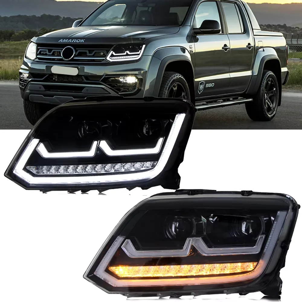 Car Led Headlights For Volkswagen Amarok 2010-2020 Pick-up LED DRL ...