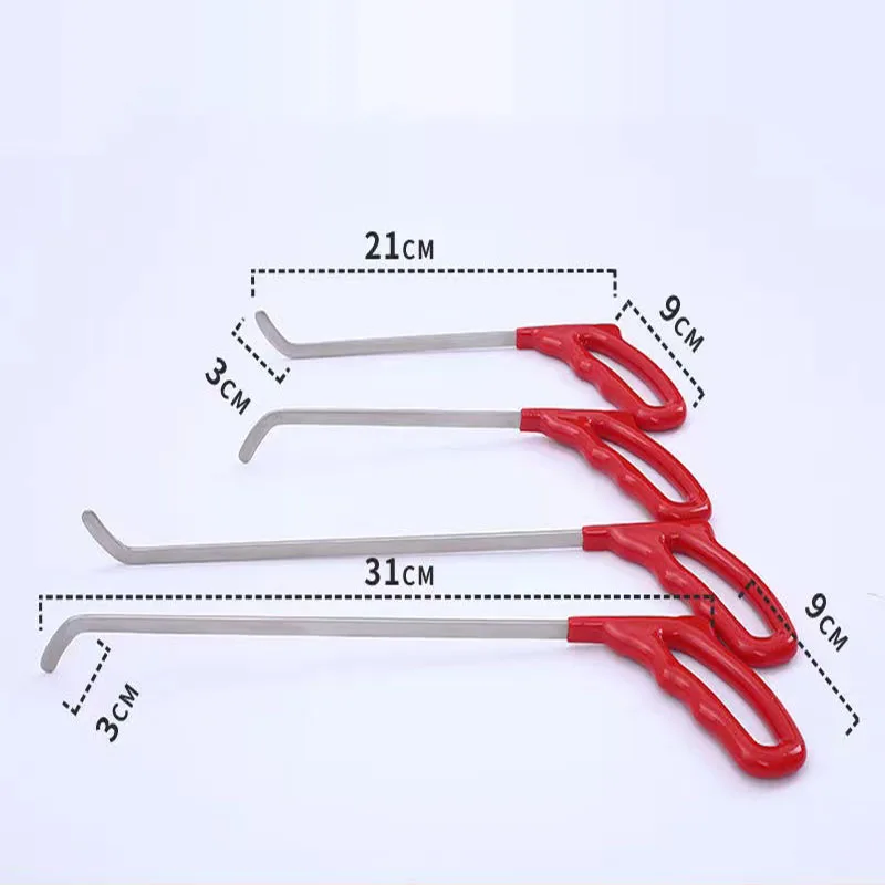 4pcs new unpainted dent repair tool hook rod stainless steel hand tool ...