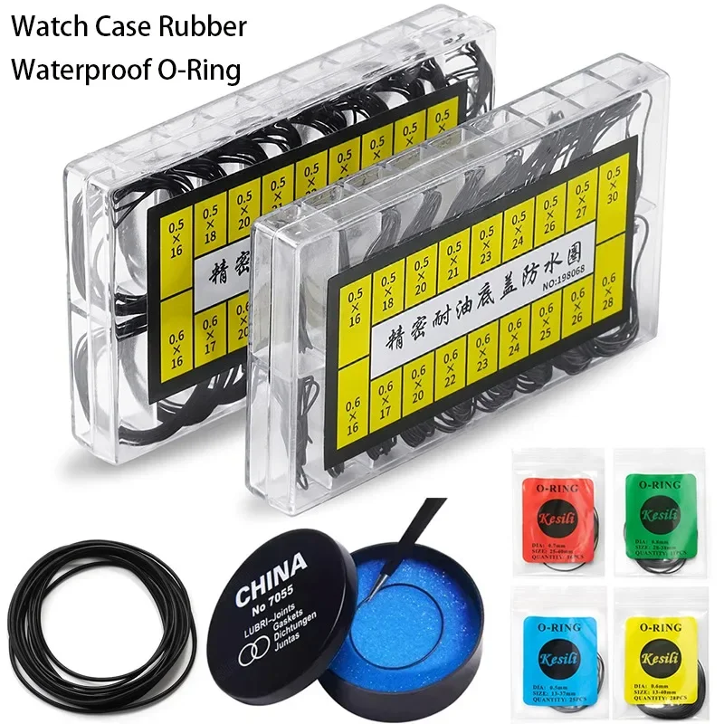 1box-Watch-Case-Rubber-Waterproof-O-Ring-0-5-0-6mm-Watch-Bottom-Cover ...