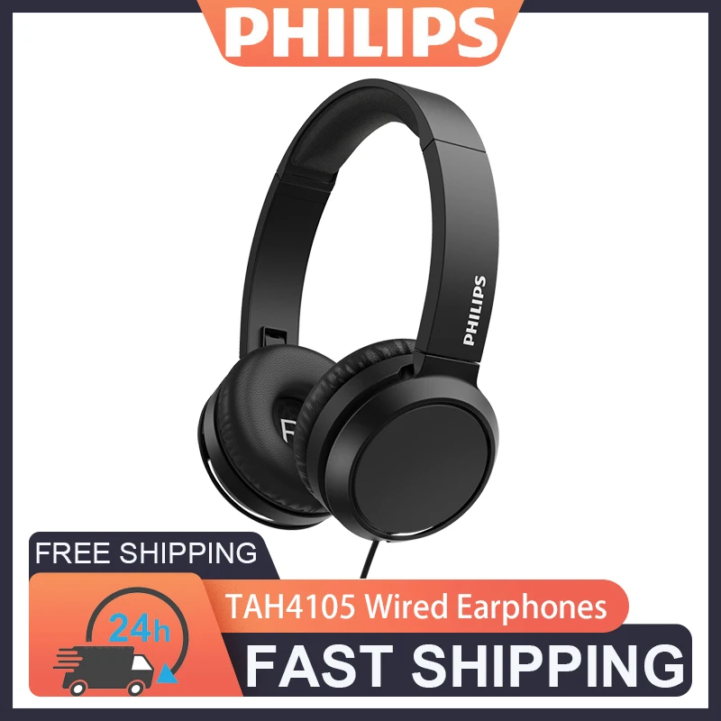 Philips-TAH4105-Wired-Headphones-3-5mm-Sport-Earbuds-with-Bass-Phone ...
