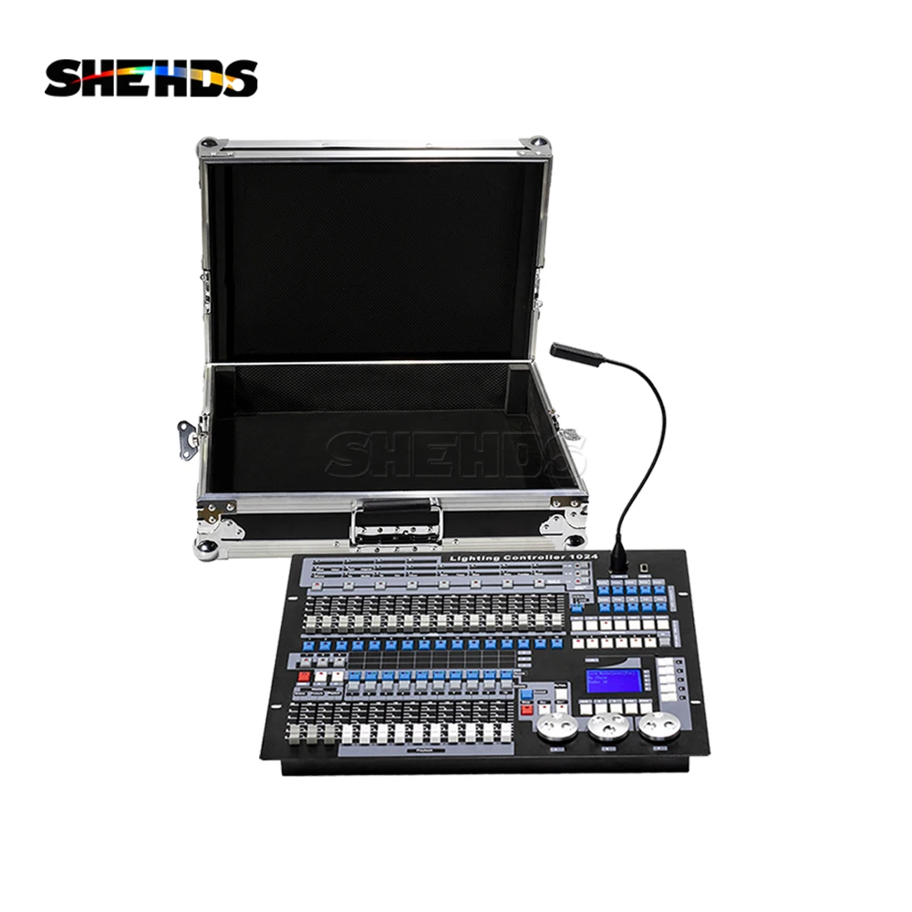 SHEHDS DJ Controller 1024 Console With Flight Case DMX 512 For LED ...