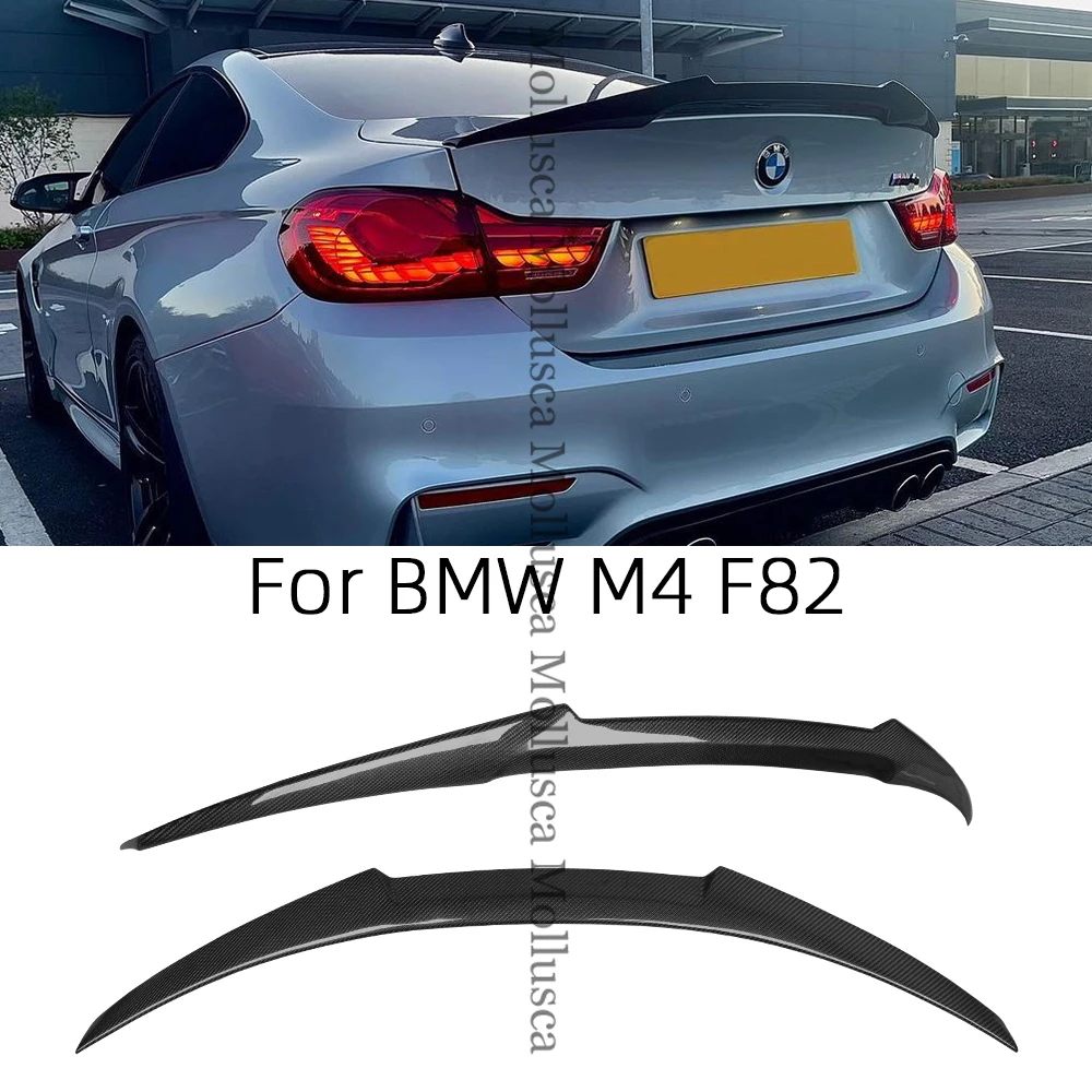For-BMW-M4-F82-M4-Style-Carbon-fiber-Rear-Spoiler-Trunk-wing-2014-2020 ...