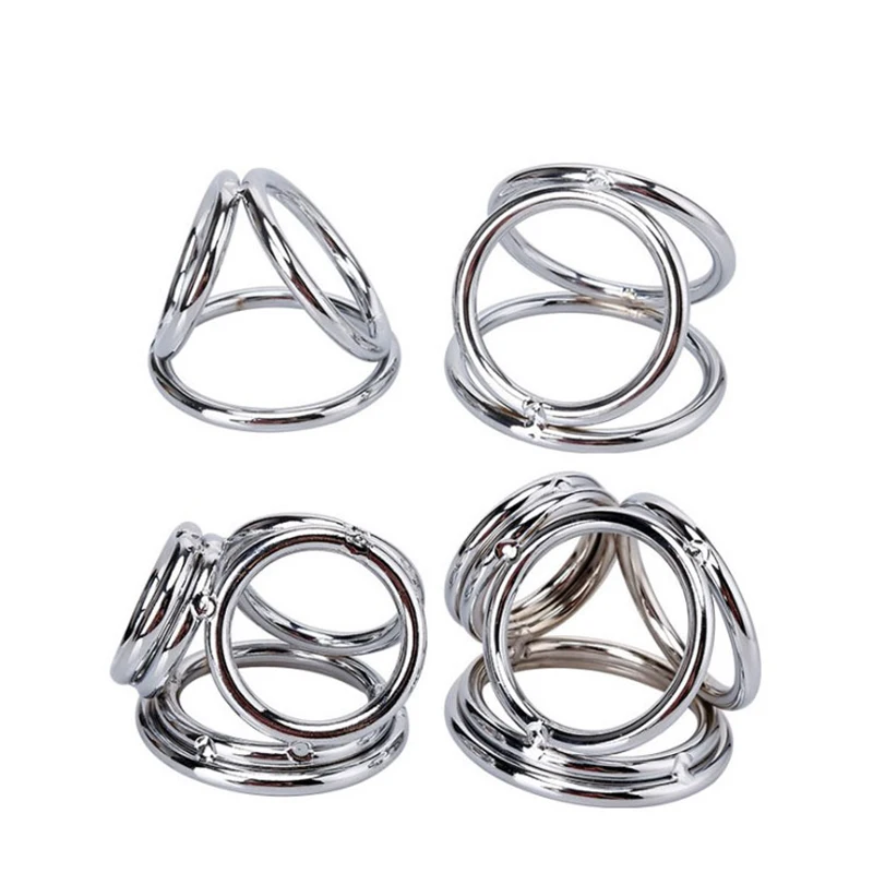TleMeny-Delay-Cock-Ring-Stainless-Steel-Ball-Stretcher-Penis-Ring ...