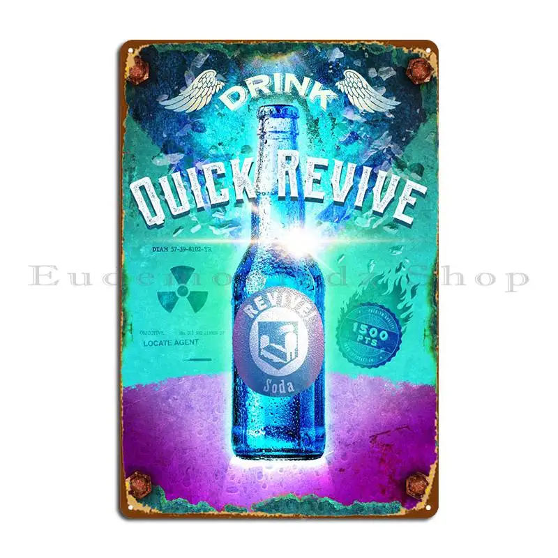 Quick Revive Soda Label