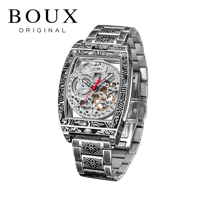 BOUX-Men-s-Luxury-Automatic-Mechanical-Watch-Skeleton-Movement-ST1601K2 ...