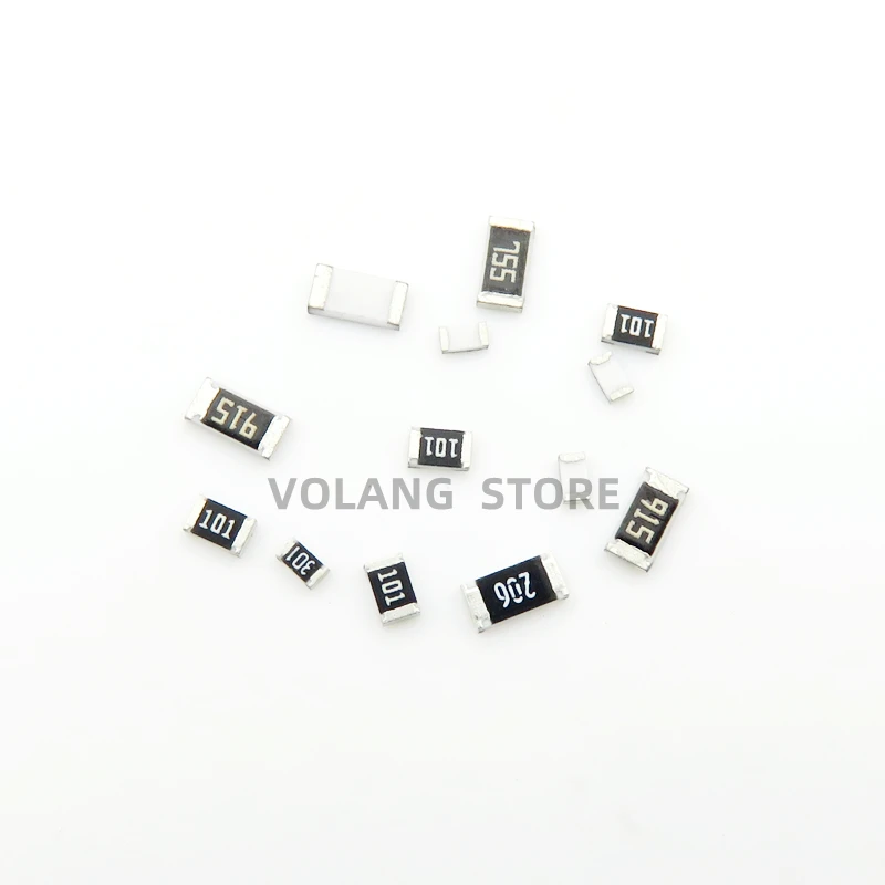 100pcs 1% Smd Resistor0402 0603 0805 1206 5.6r 6.2r 6.8r 7.5r 8.2r 9.1r 10r 11r 12r 13r 15r 16r ...
