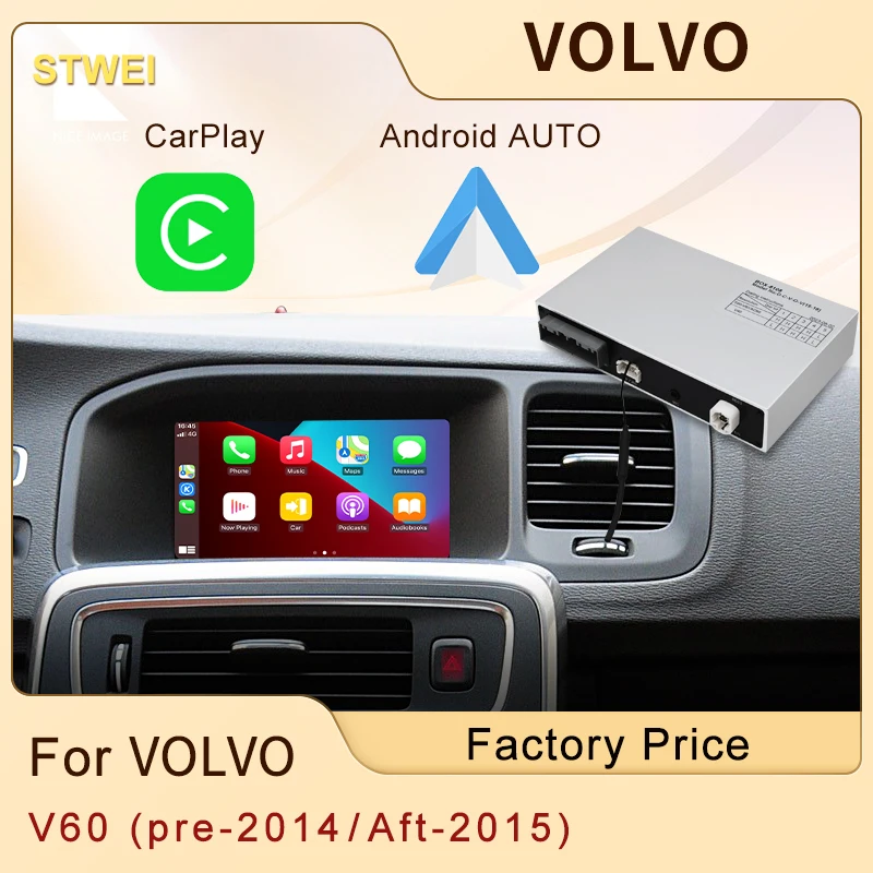 STWEI-Wireless-Apple-CarPlay-Android-Auto-Module-Box-For-VOLVO-V60-7 ...