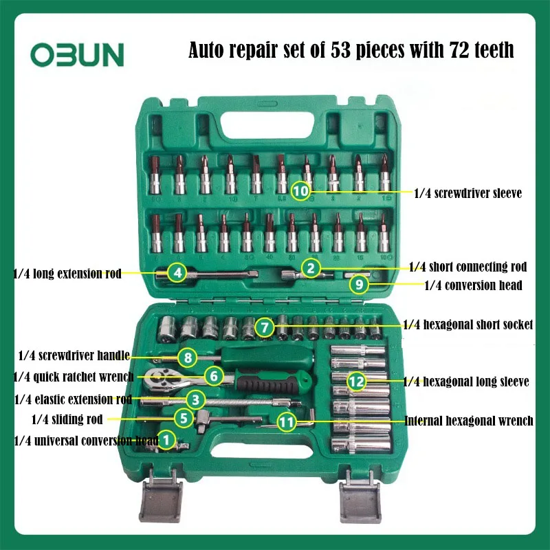 53-Pcs-Ratchet-Sockets-Set-Automotive-Mechanical-Workshop-Tools-Metric ...