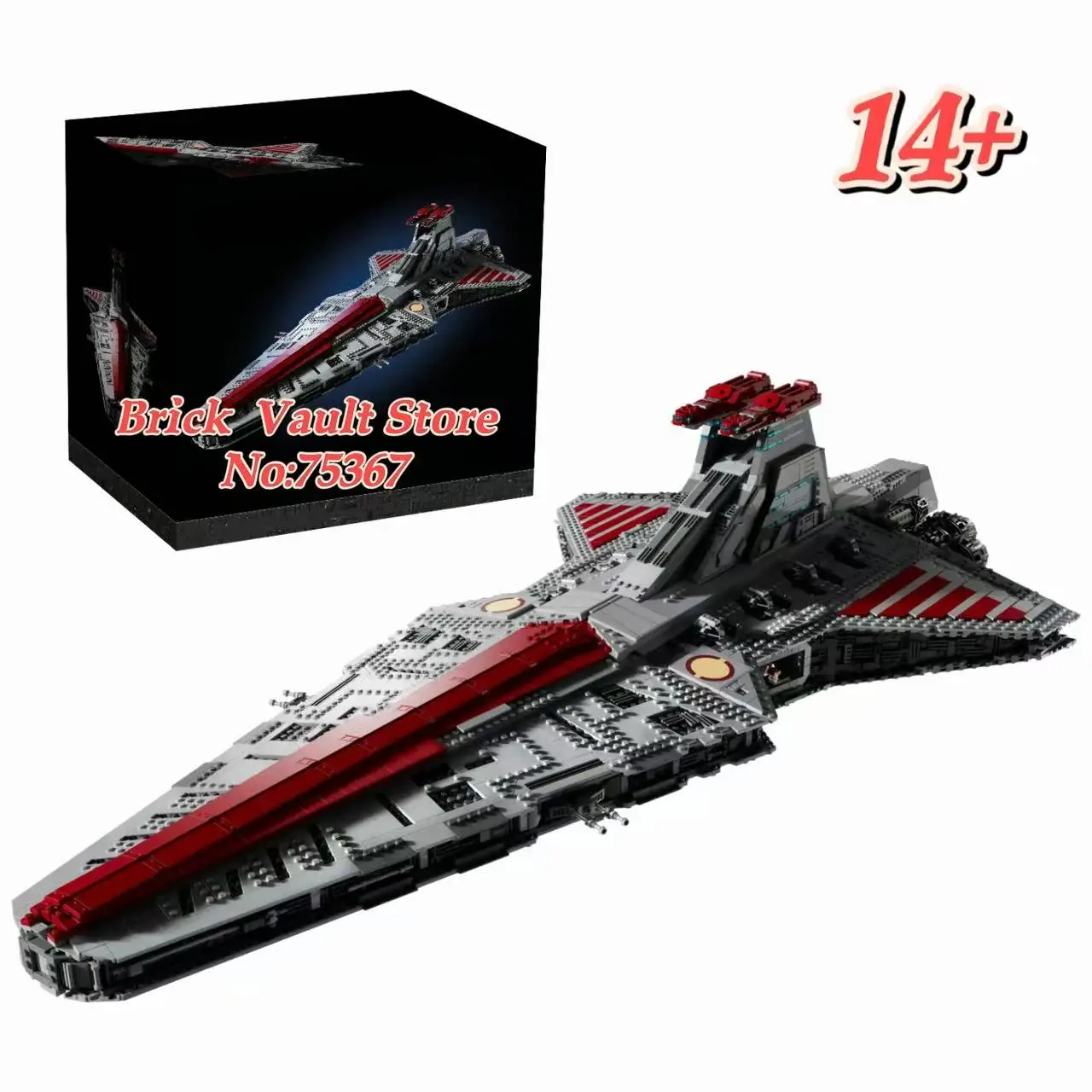 Venator-class Republic Attack Cruiser Model 75367 - 5374pcs - New ...