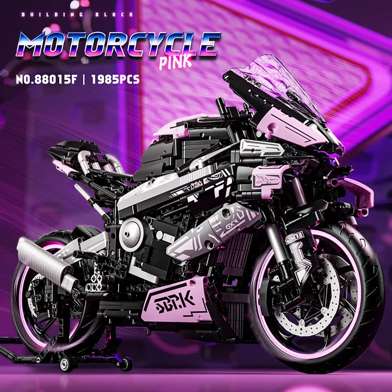 High Tech City Sports Rapid Racing Motorcycle Motorbike Locomotive Moc ...