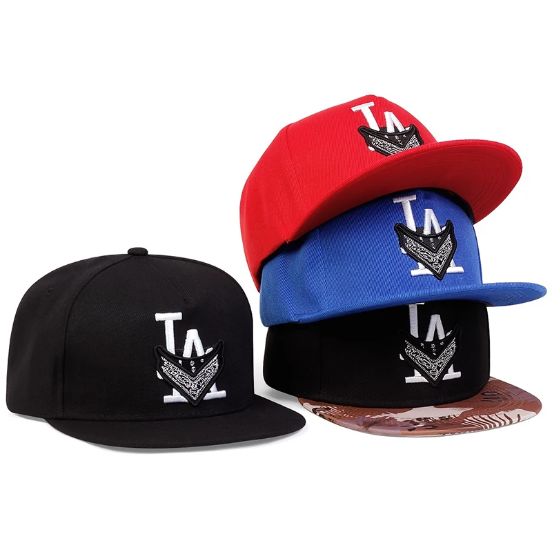 Los-Angeles-LA-snapback-Hat-black-desert-flowers-adult-Hip-Hop-Caps ...