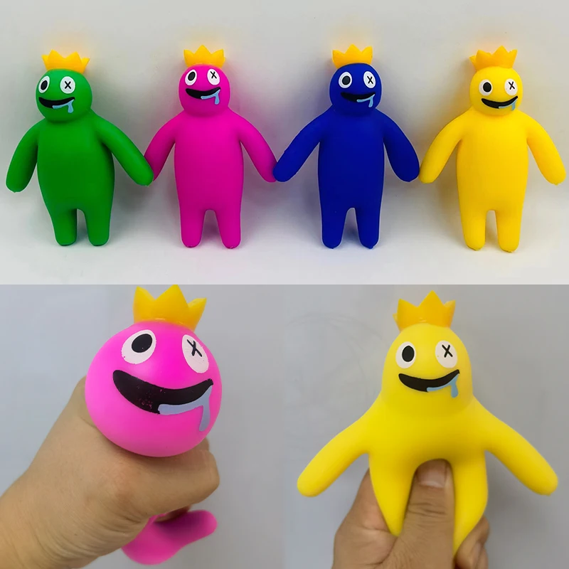 4pcs-Rainbow-Friends-Squeeze-Toys-Kawaii-Squish-Anime-Figure-Squishies ...