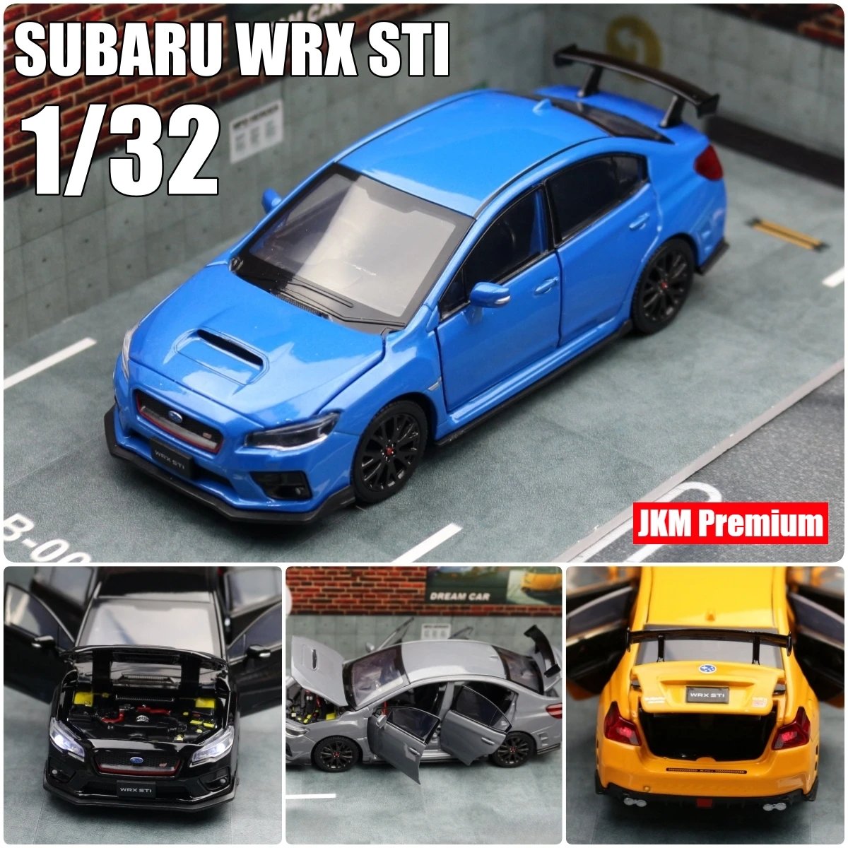 1-32-Subaru-STI-WRX-S207-Toy-Car-Miniature-Model-JKM-Diecast-Alloy ...