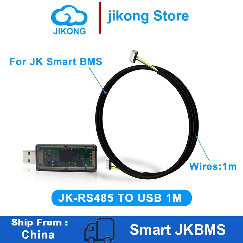 JIKONG JK BMS Accessories RS485 to USB 1m for Active Balance Smart ...