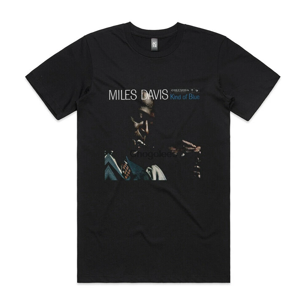 Miles David Kind of Blue Album Cover T Shirt & 3x3 Sticker| | - AliExpress