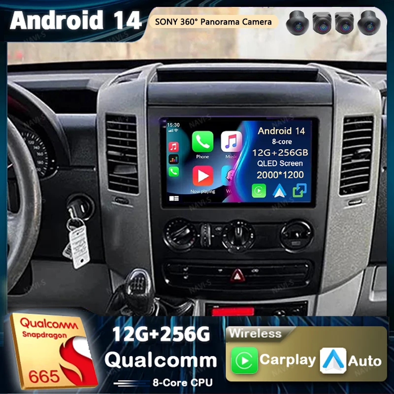 Android-14-For-Benz-Sprinter-Volkswagen-Crafter-2006-2016-2K-QLED ...