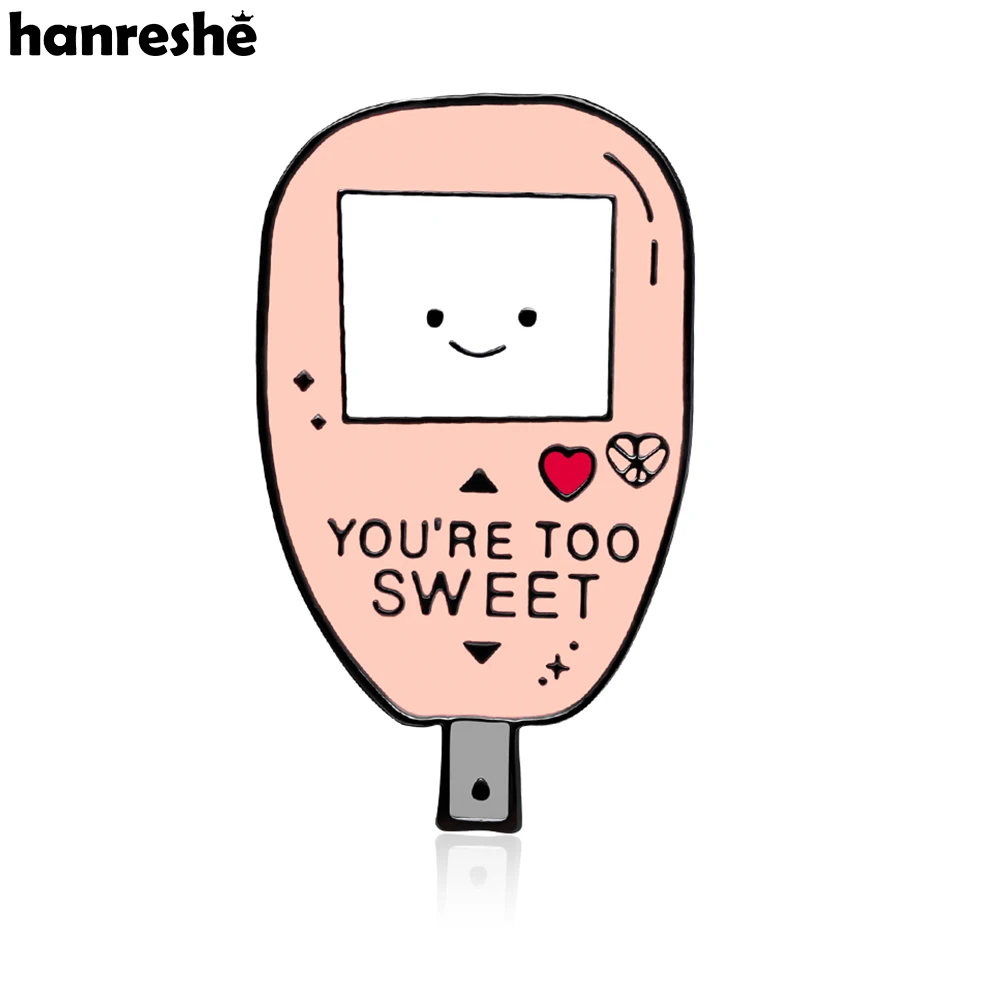 Hanreshe-Lovely-Blood-Glucose-Test-Pin-Medical-Lapel-Backpack-Hat-Badge ...