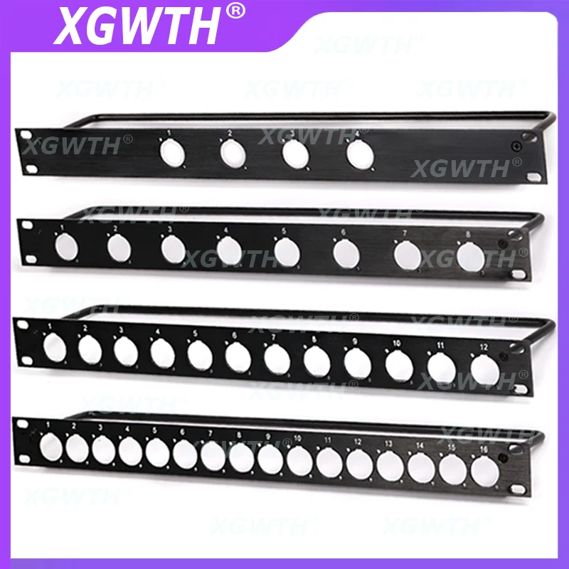 Rack-Patch-Panel-4-8-12-16-Way-Channel-1U-Flight-Case-Mount-For-XLR ...