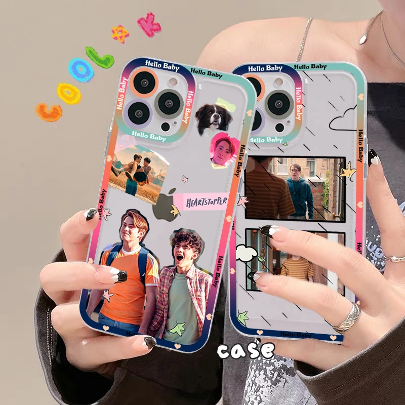 Funda de teléfono Heartstopper para iPhone 11, 12, 13, Mini Pro Max, 14 ...