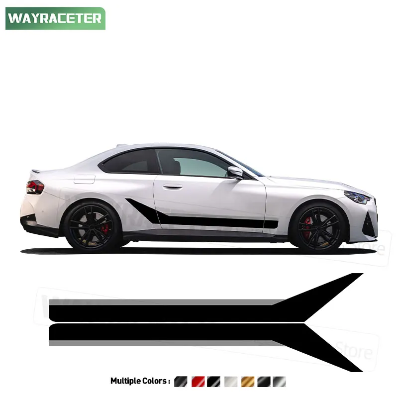 2-Pcs-M-Performance-Door-Side-Stripes-Sticker-For-BMW-2-Series-Coupe ...