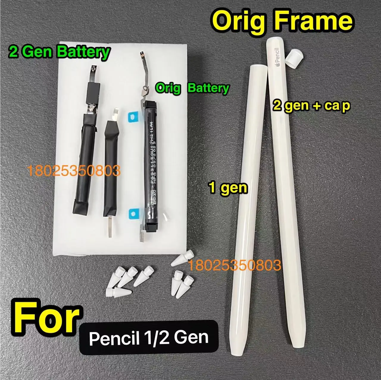 For-Apple-Pencil-Barrel-1-Apple-Pencil-Battery-Charger-2-Pencil ...