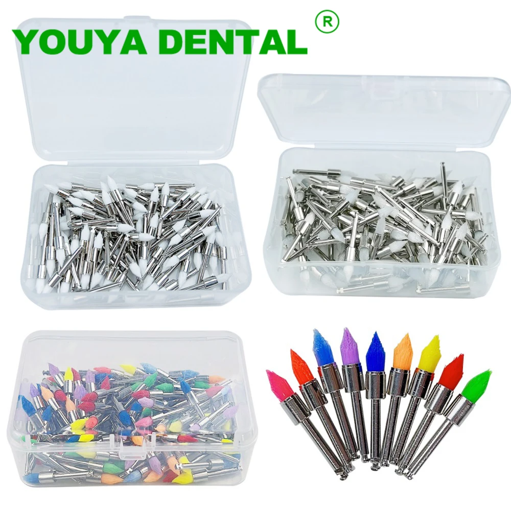 100pcs/Box Dental Prophy Brushes Prophylaxis Brush Polishing Polisher ...