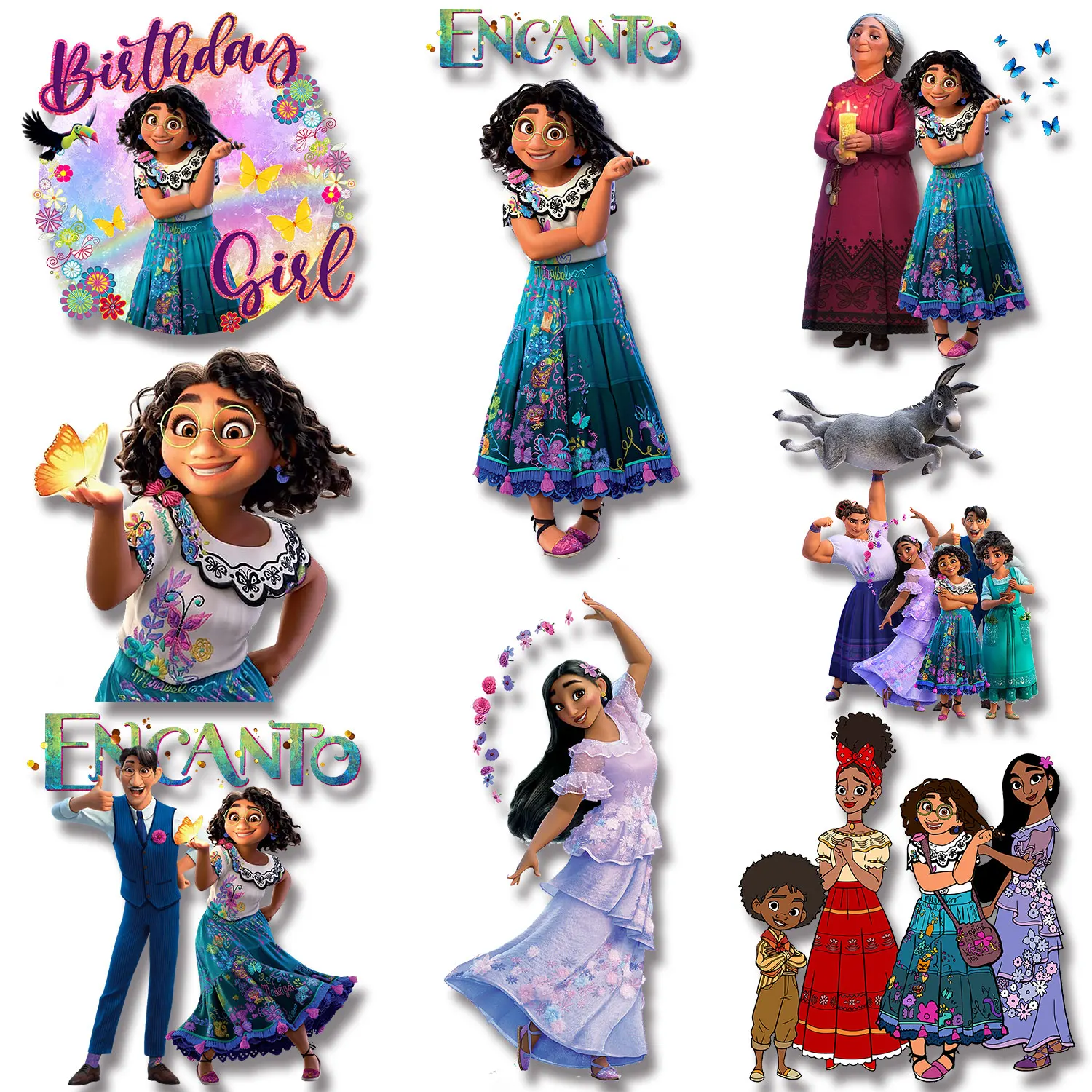 Disney-Cartoon-Encanto-Mirabel-Image-Ironing-Stickers-Transfer-On-The ...
