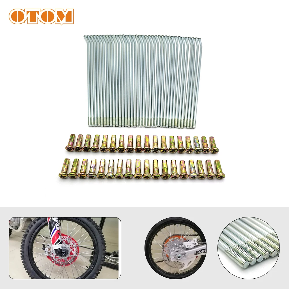 OTOM-36Pcs-Bicycle-Steel-Spokes-Motorcycle-21-Front-18-19-Rear-Wheel ...