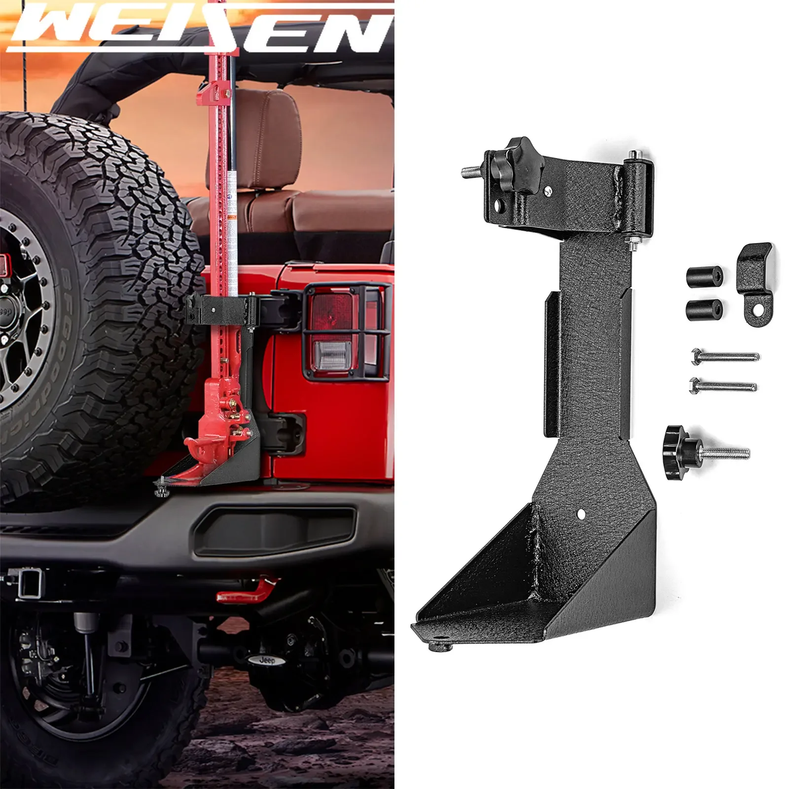Rear-High-Lift-Jack-Carrier-Mounting-Holder-Tailgate-Door-Hinge-Mount ...