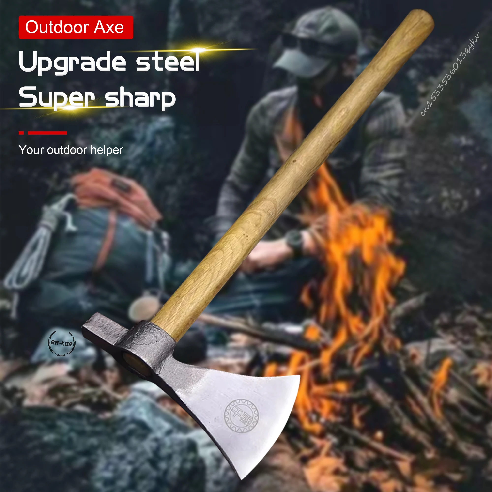 Outdoor-camping-flying-axe-Carbon-steel-Forged-camping-Niman-Axe ...