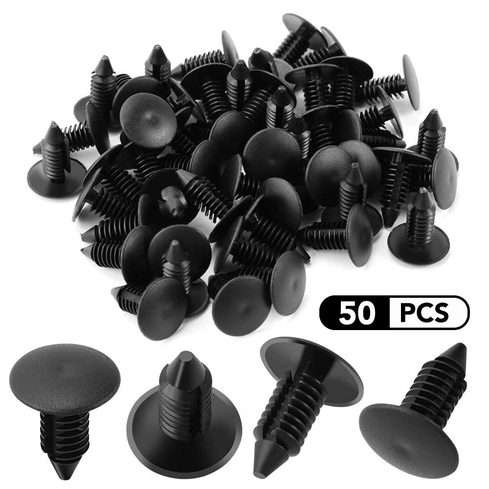 50Pcs-Auto-Fastener-8mm-Hole-Car-Clips-Retainer-For-Mitsubishi-Lancer-x ...