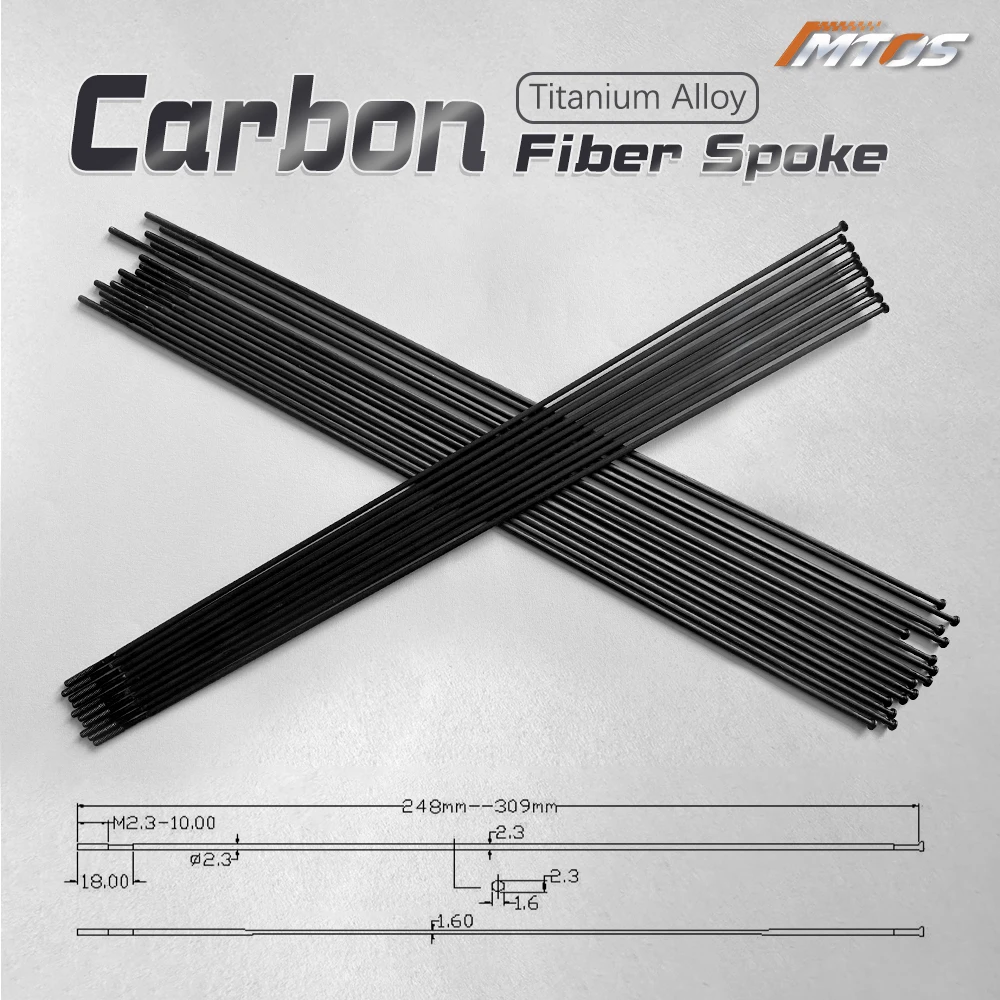 2-0G-Carbon-Fiber-Wheels-Used-Spokes-Front-And-Rear-Wheels-Bike-Black ...