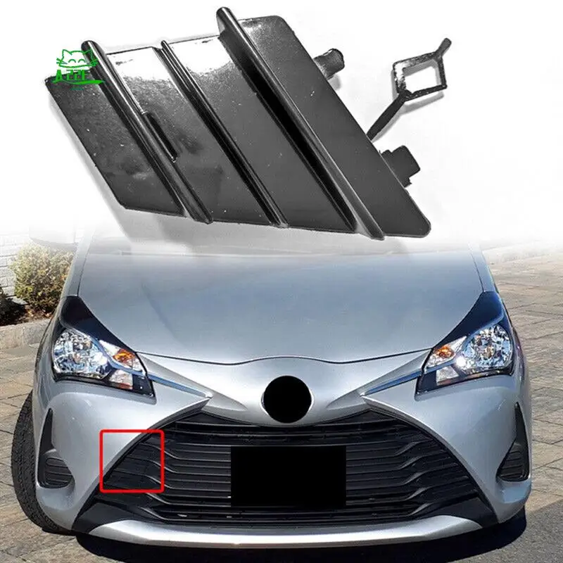 A22E-Car Front Bumper Towing Eye Hook Cover Cap For Toyota Yaris LE III ...