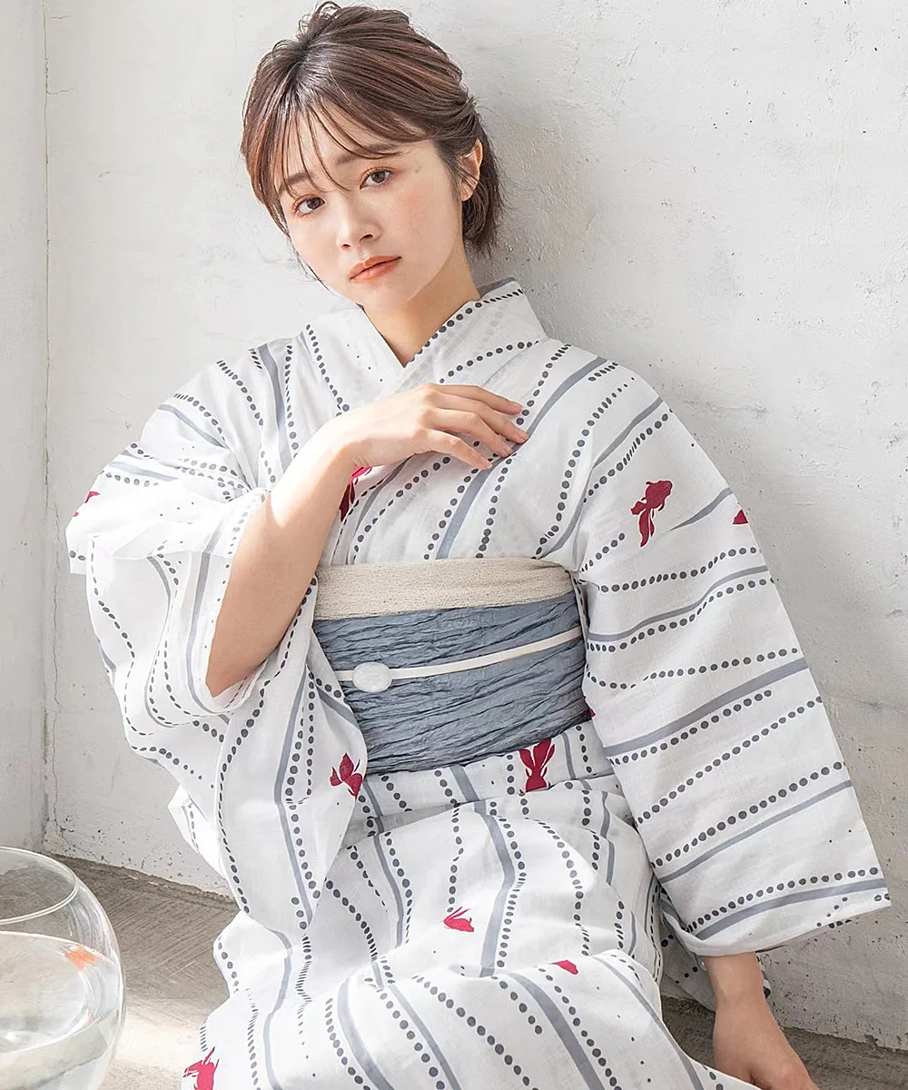 Japanese-Traditional-Kimono-Yukata-Female-Pure-Cotton-Formal-Wear ...