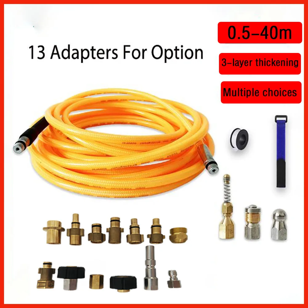 13-Adapters-High-pressure-Cleaning-Of-Sewer-Hoses-Sewer-Sprayer-Kits ...