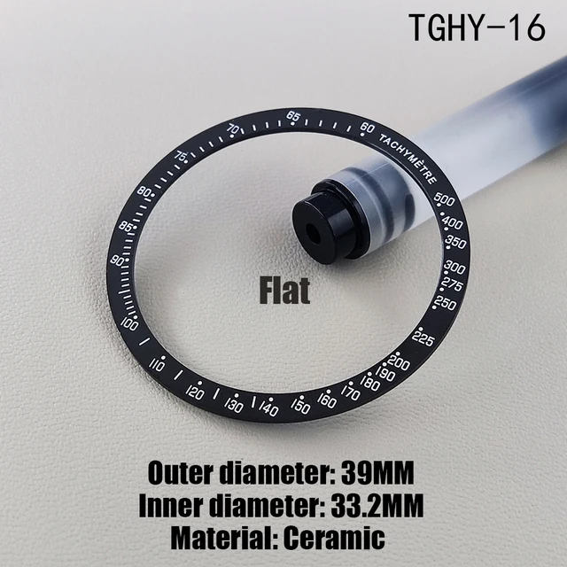 Watch Bezel Outer Diameter 39MM 42.9MM TAG Sloping And Flat No Luminous ...