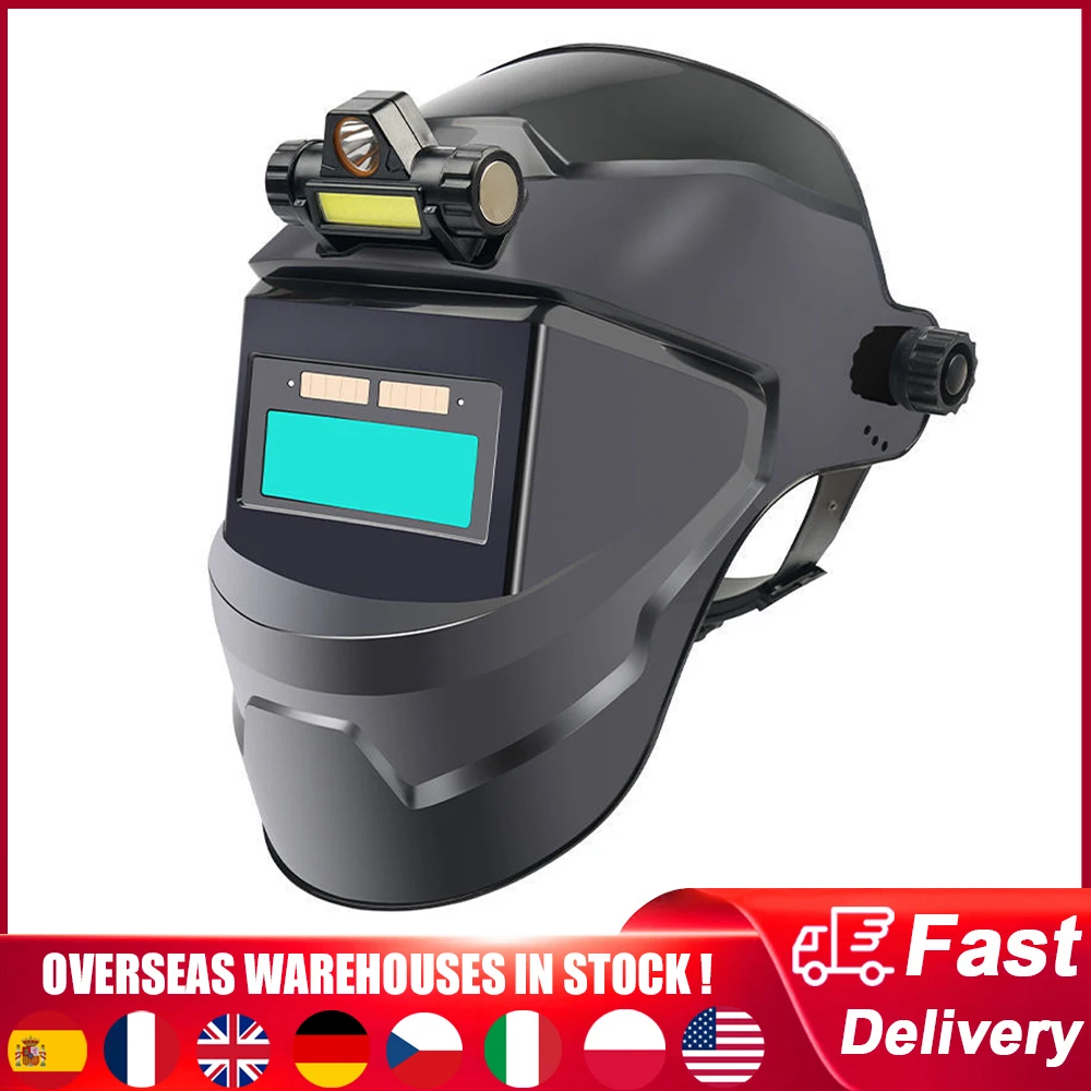 PC Welding Masks Automatic Variable Light Adjustment Large View Auto ...