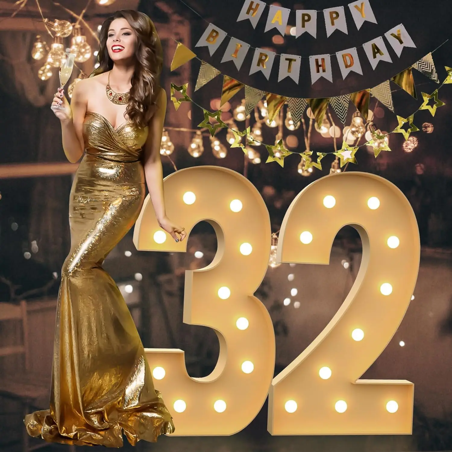 4Ft-Marquee-Number-Large-LED-Lighted-Standing-Number-Big-Light-Up-Foam ...