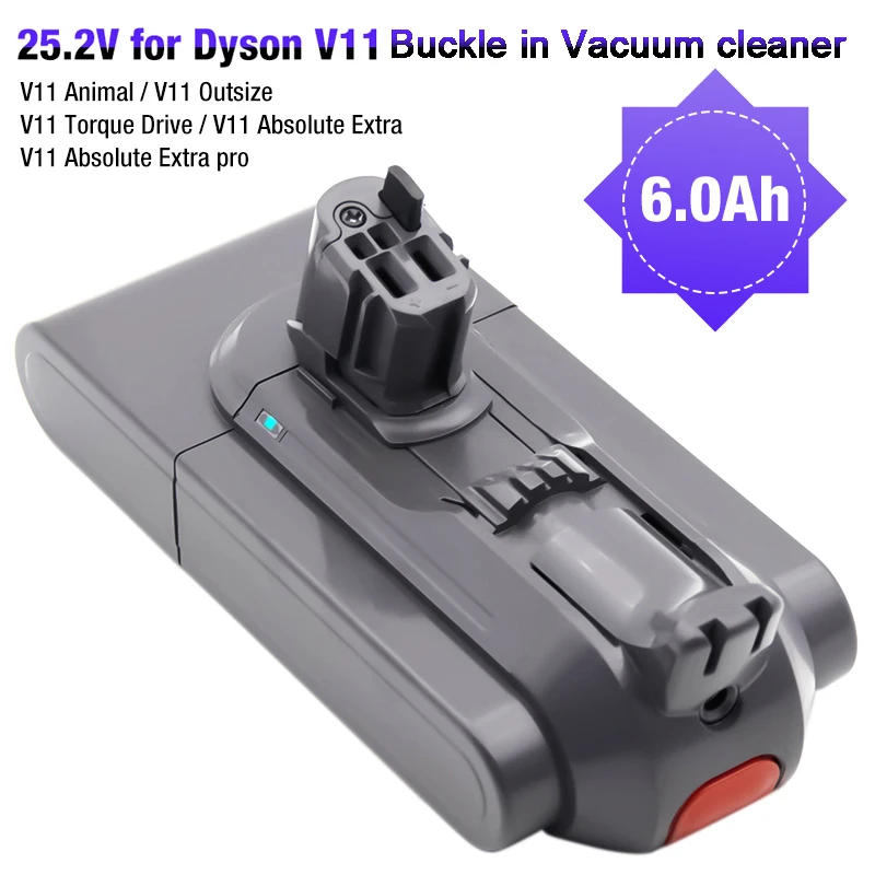 25-2V-6000mAh-Li-ion-Click-in-Battery-for-Dyson-V11-Torque-Drive-Animal ...