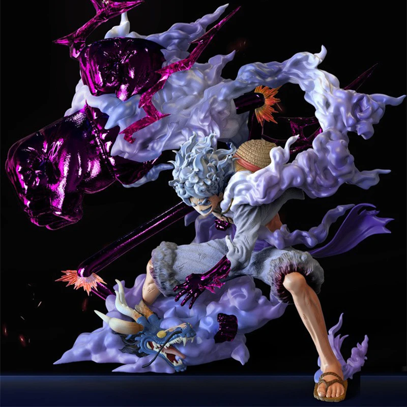 Gk One Piece Gear 5 Luffy Human Fruit Eudemons Nika Form Figure 4 Style ...