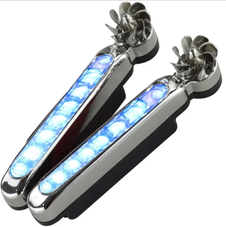 2PCS-Wind-Powered-8-LED-Car-DRL-Daytime-Running-Light-12V-Blue-Fog ...