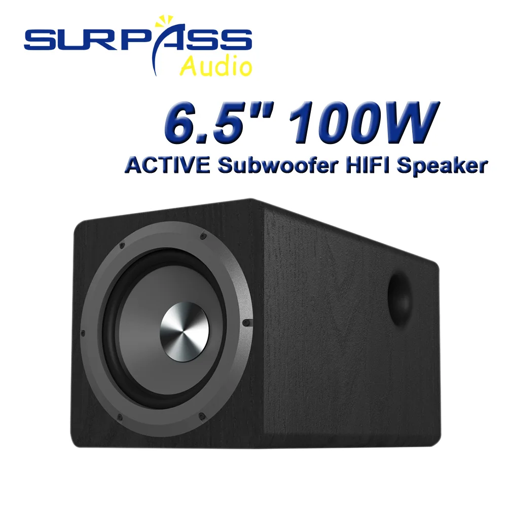 Active Hifi Subwoofer 6.5 Inch Woofer 100w Audio Speaker For Amplifier ...
