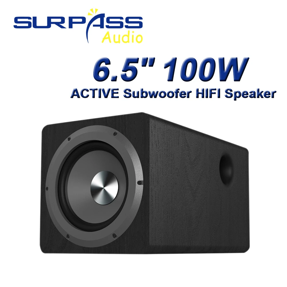 Active Hifi Subwoofer 6.5 Inch Woofer 100w Audio Speaker For Amplifier ...