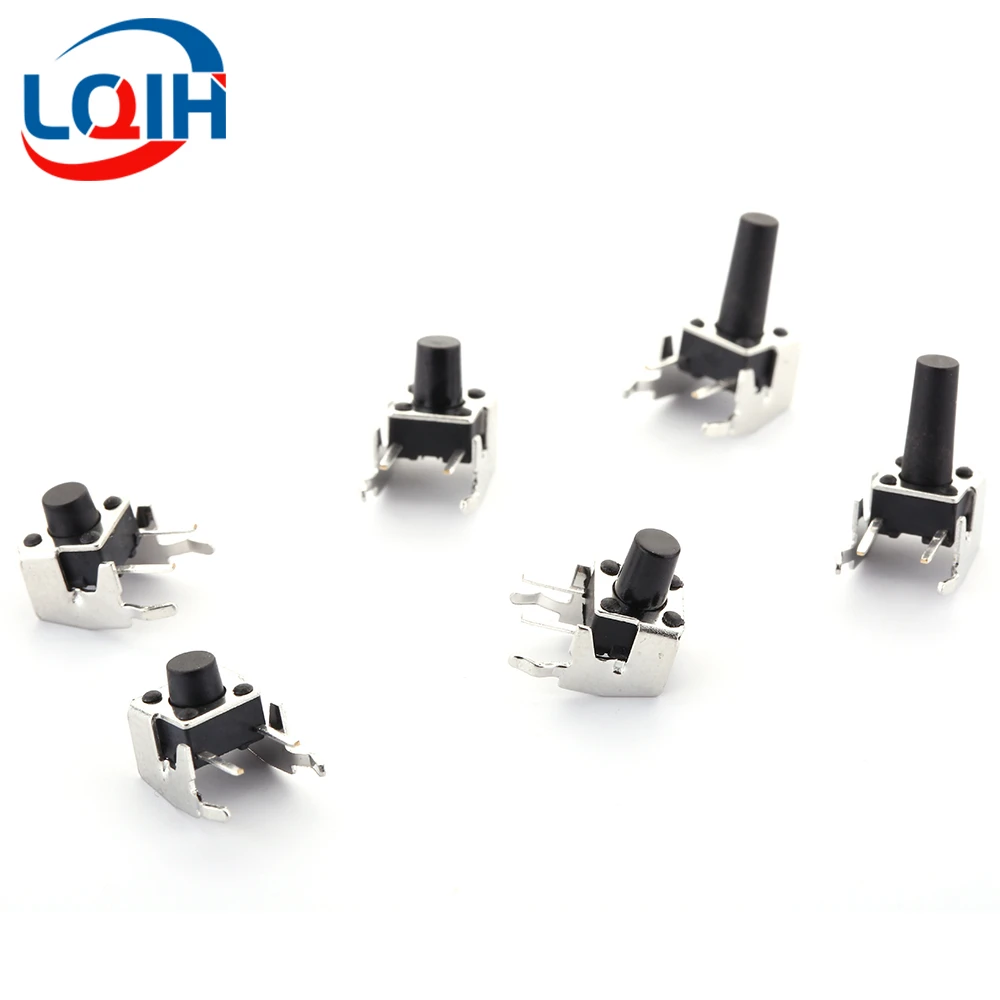 20Pcs-6x6-PCB-Momentary-Tactile-Tact-Push-Button-4-Pin-Self-reset ...