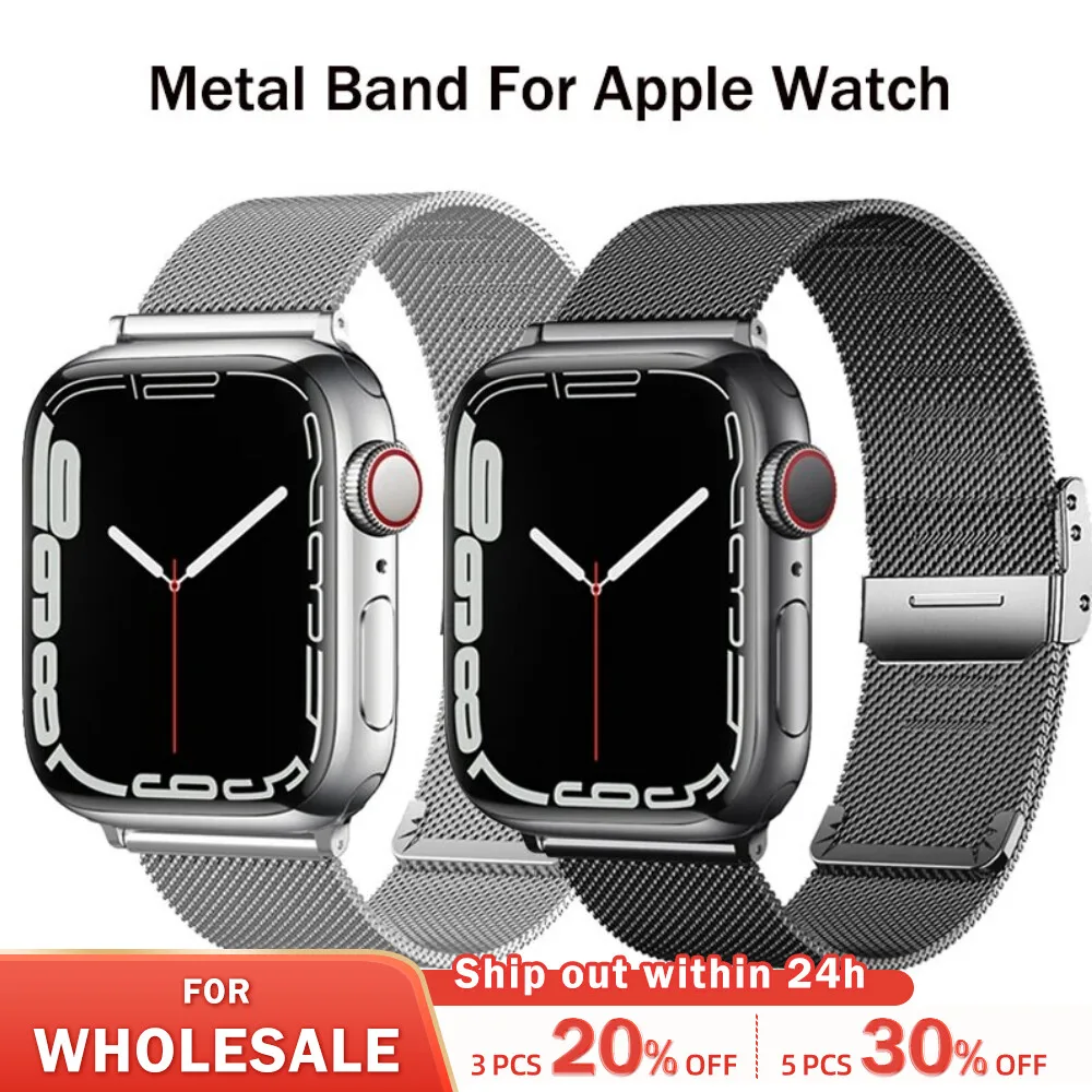 Milanese-Loop-Strap-For-Apple-Watch-Band-45mm-49mm-44mm-40-41-mm-Metal ...