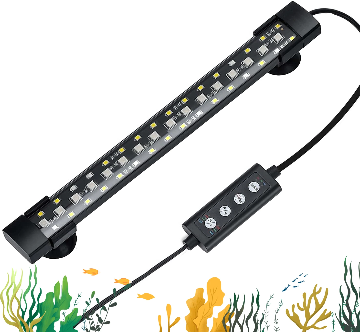 Aquarium Submersible Light Underwater Lamp Full Spectrum Dimmer ...