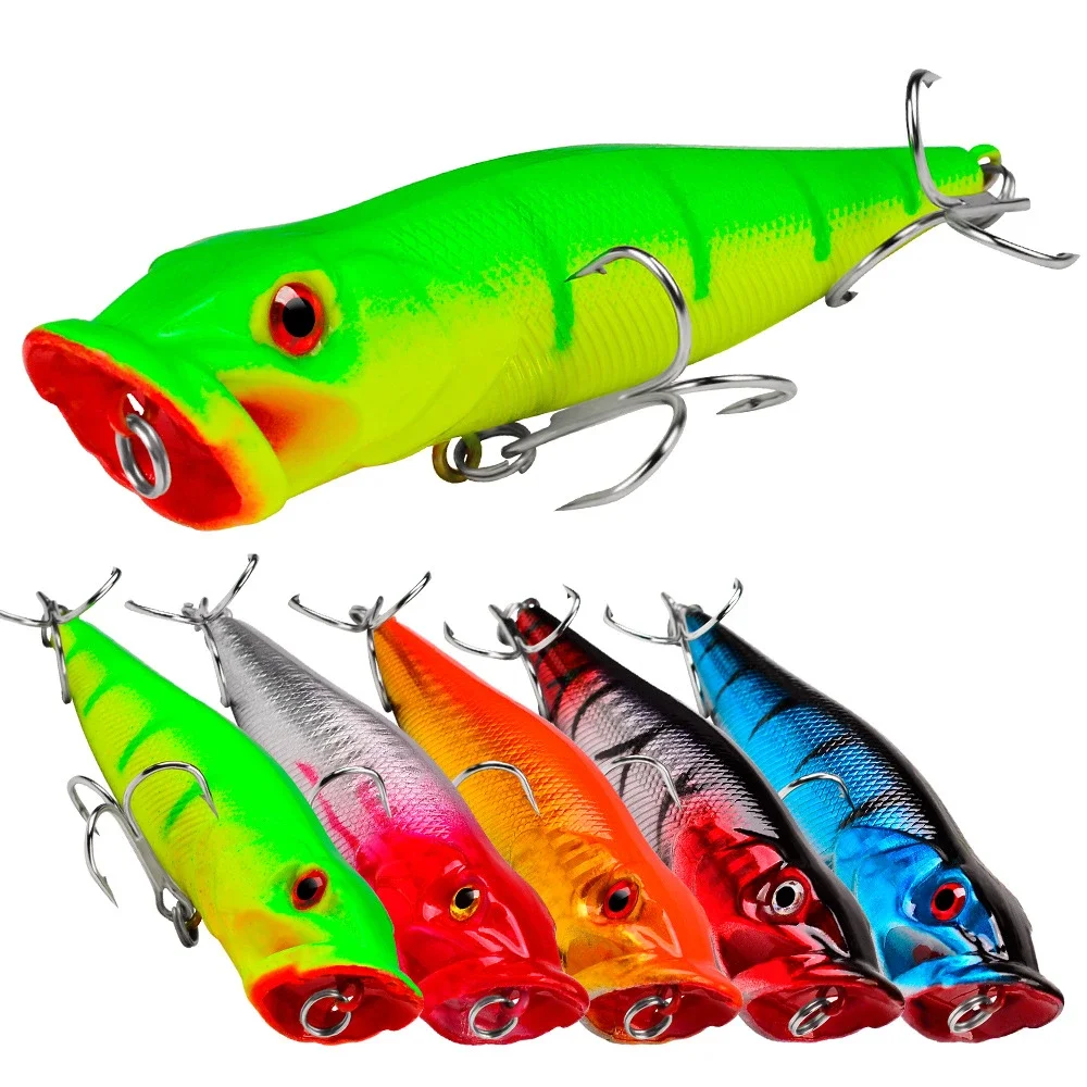 Big-Popper-Fishing-Lures-3D-Eyes-Bait-Topwater-Crankbait-Wobblers ...
