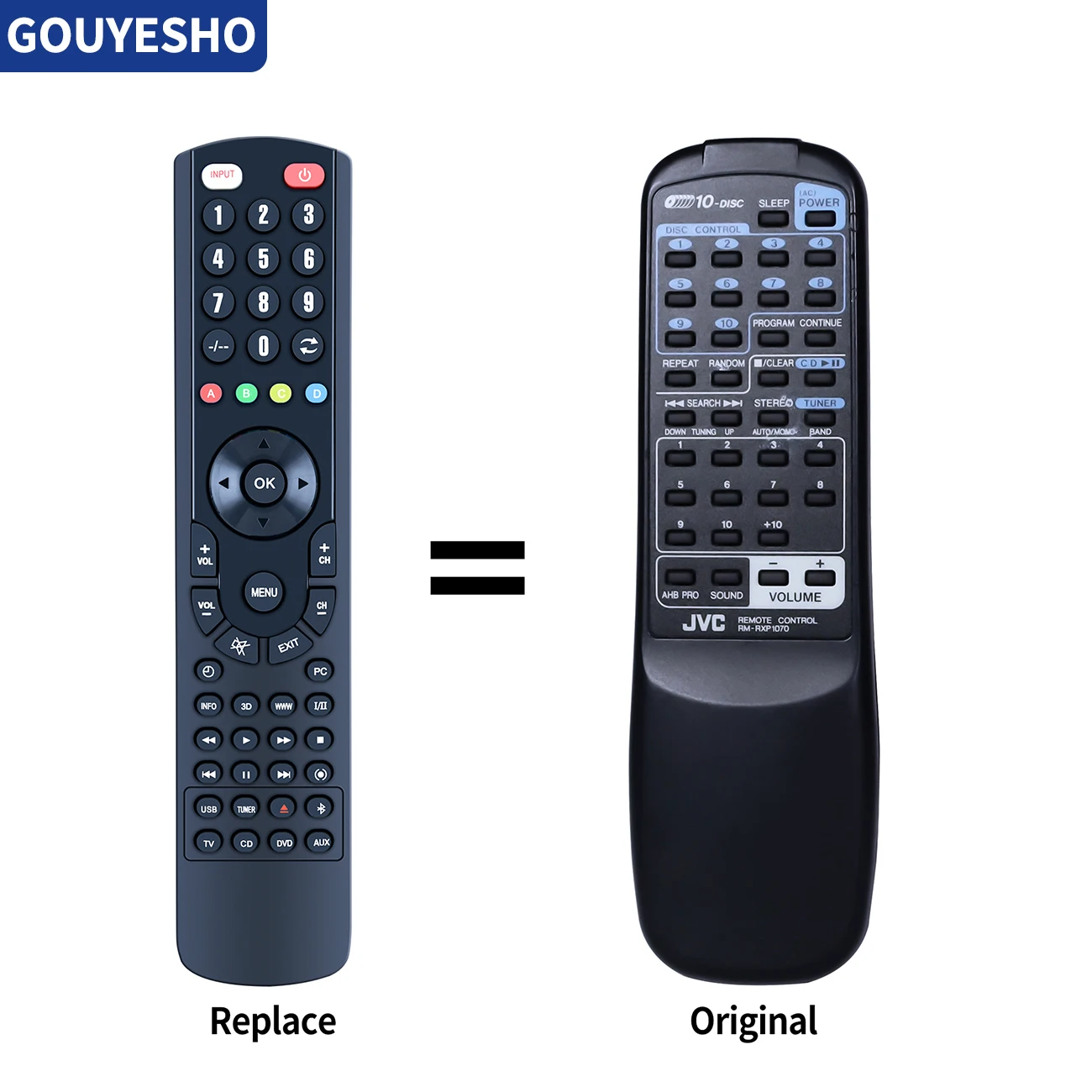 New-Remote-Control-RM-RXP1070-for-JVC-PC-XC60-Stereo-System-Boombox-10 ...