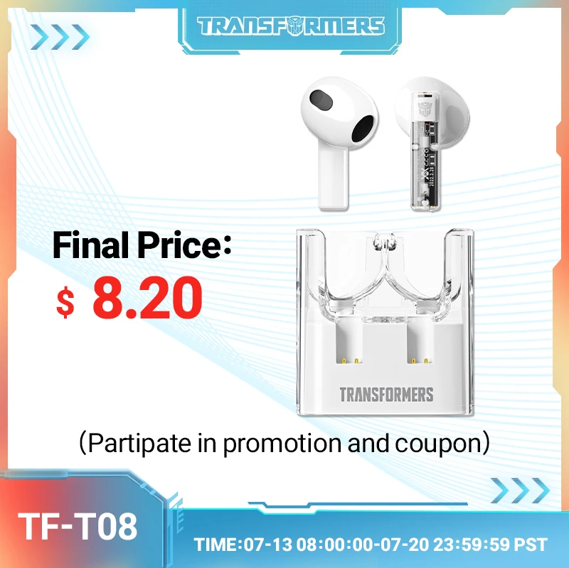 TRANSFORMERS-TF-T08-TWS-Bluetooth-5-3-Earphones-Noise-Reduction-Low ...